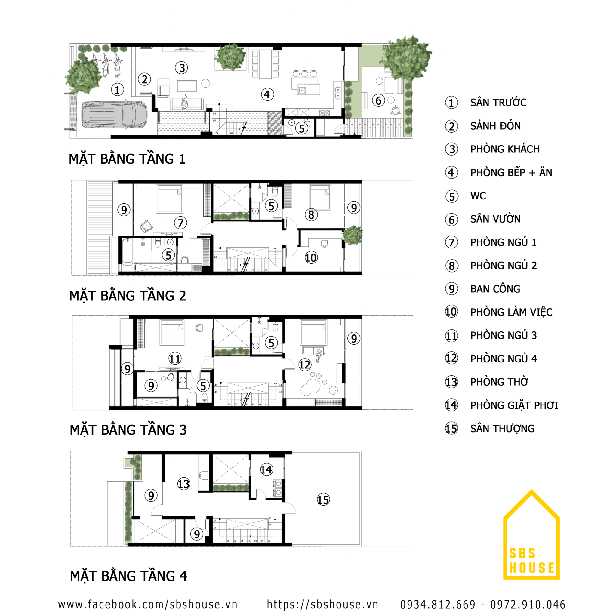 Không gian sống chill trong công trình 4 tầng tại Hà Nội