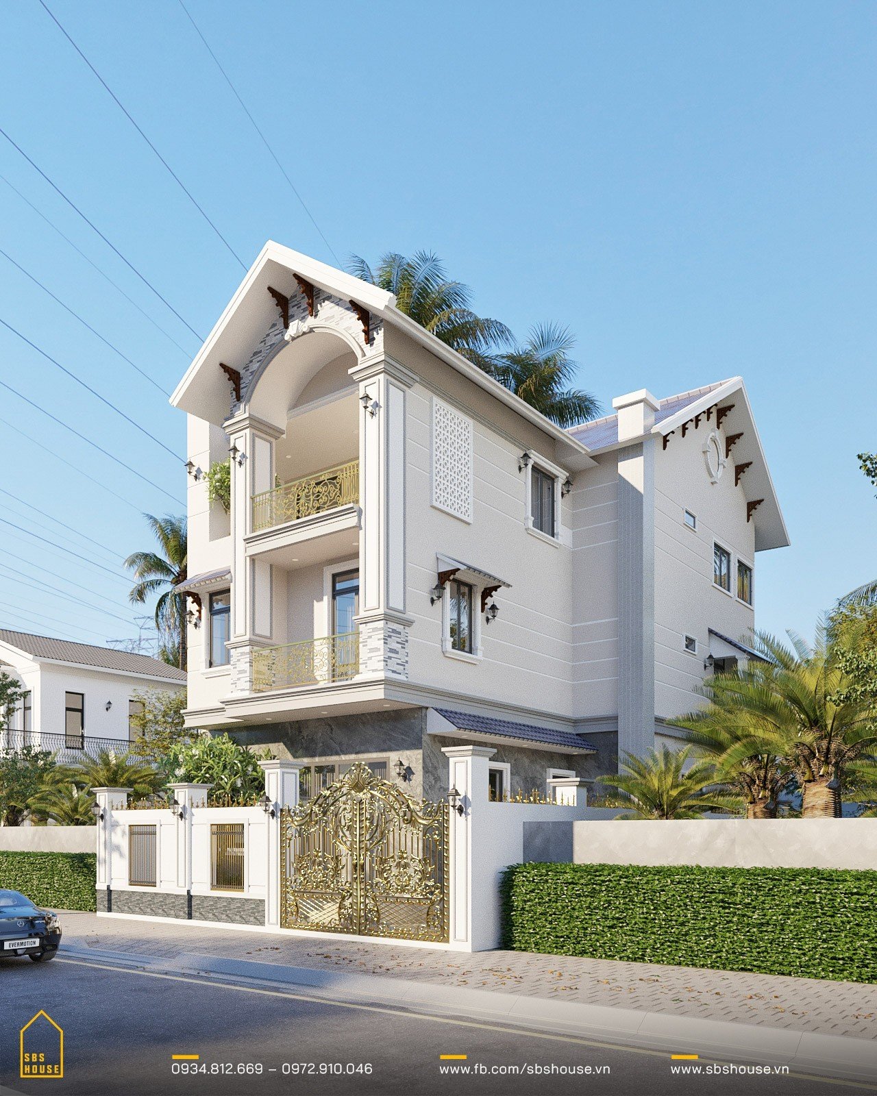 Biệt thự 3 tầng tại Bình Định – Đẳng cấp từng mét vuông