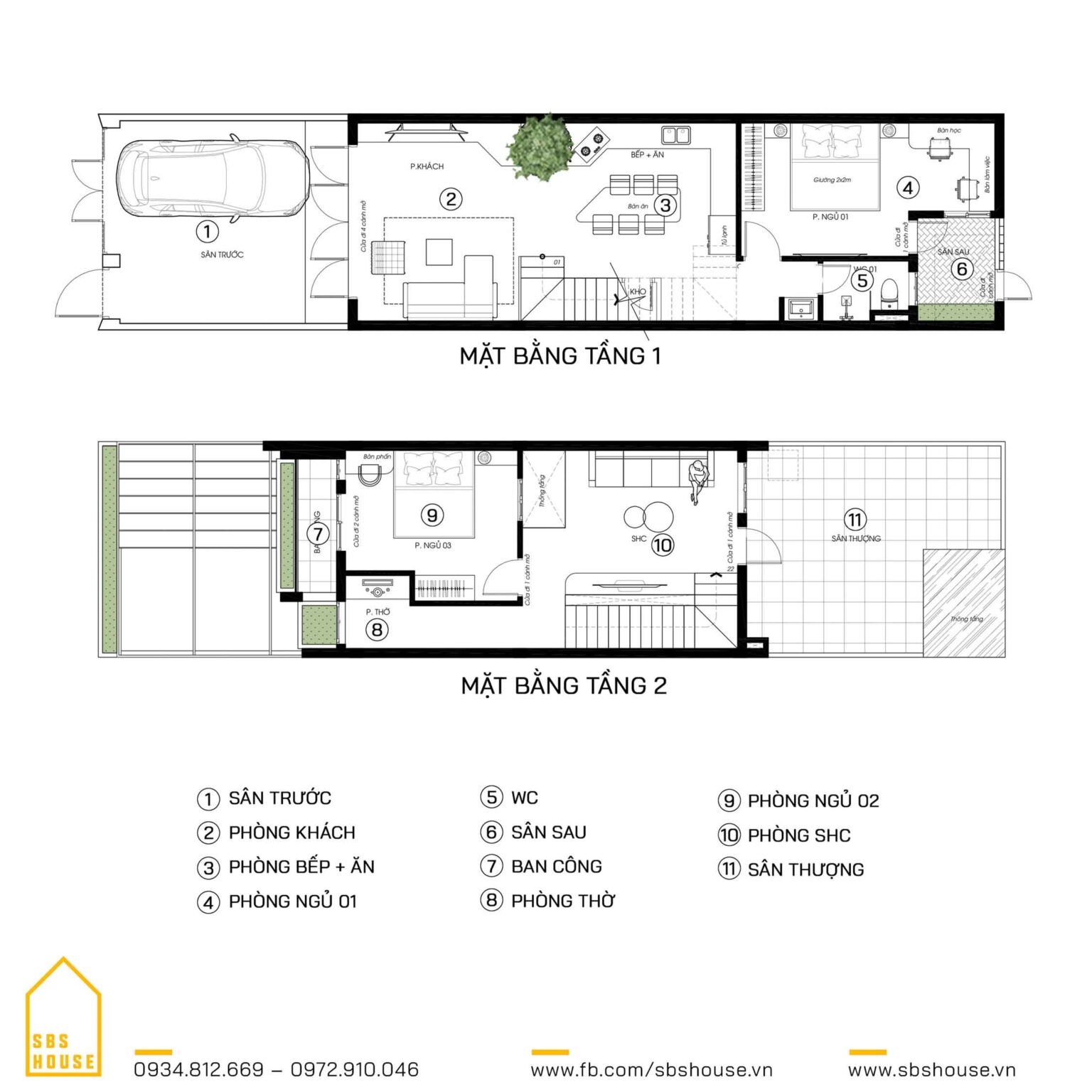 10+ Mẫu thiết kế nhà 5x21 đẹp hiện đại, tiện nghi kèm bản vẽ